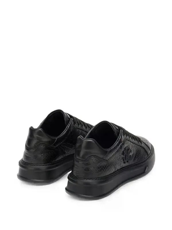 Roberto Cavalli Snakeskin-effect Low-top Sneakers