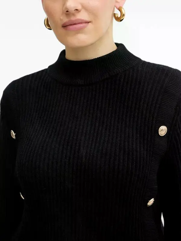 MORGAN Button-detail Ribbed Sweater