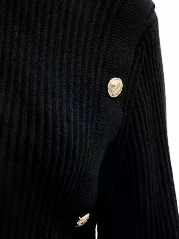 MORGAN Button-detail Ribbed Sweater