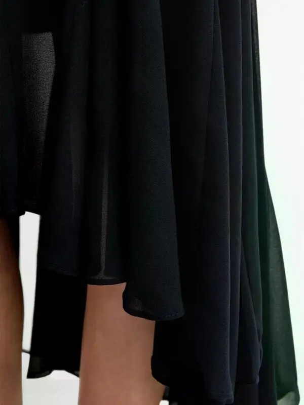 MORGAN Buckle Asymmetric Midi Dress
