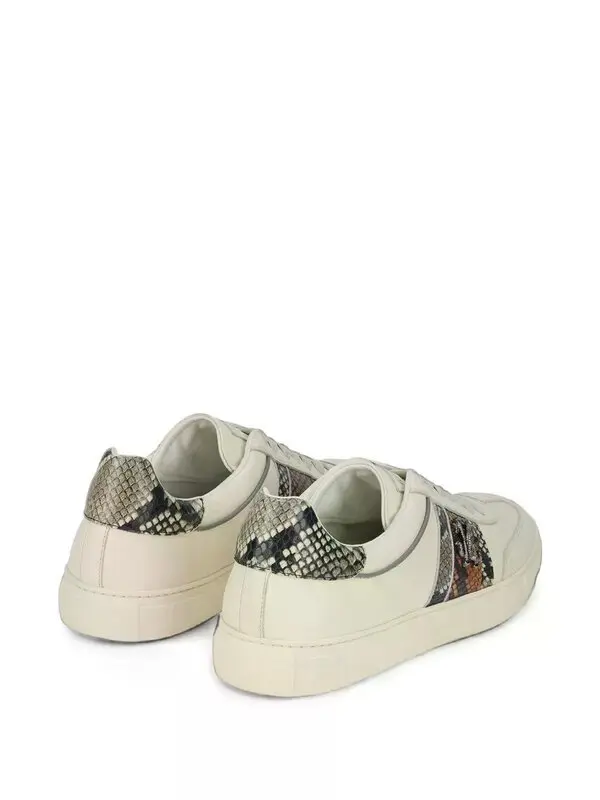 Roberto Cavalli Snake-effect Logo-plaque Sneakers