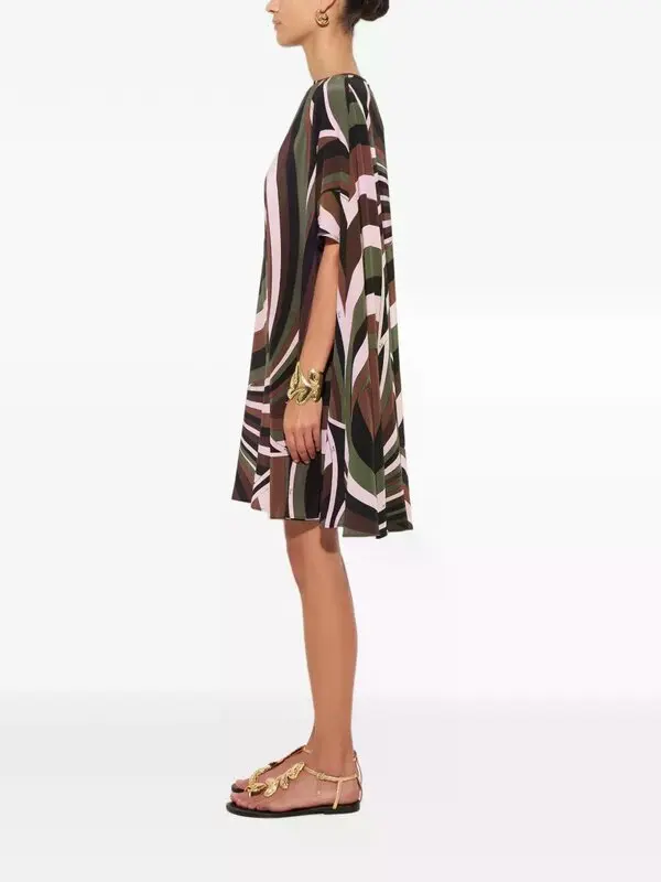 Emilio Pucci Iride-print Crepe De Chine Kaftan