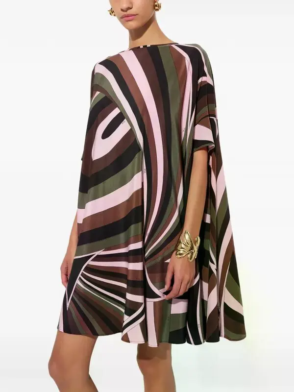 Emilio Pucci Iride-print Crepe De Chine Kaftan