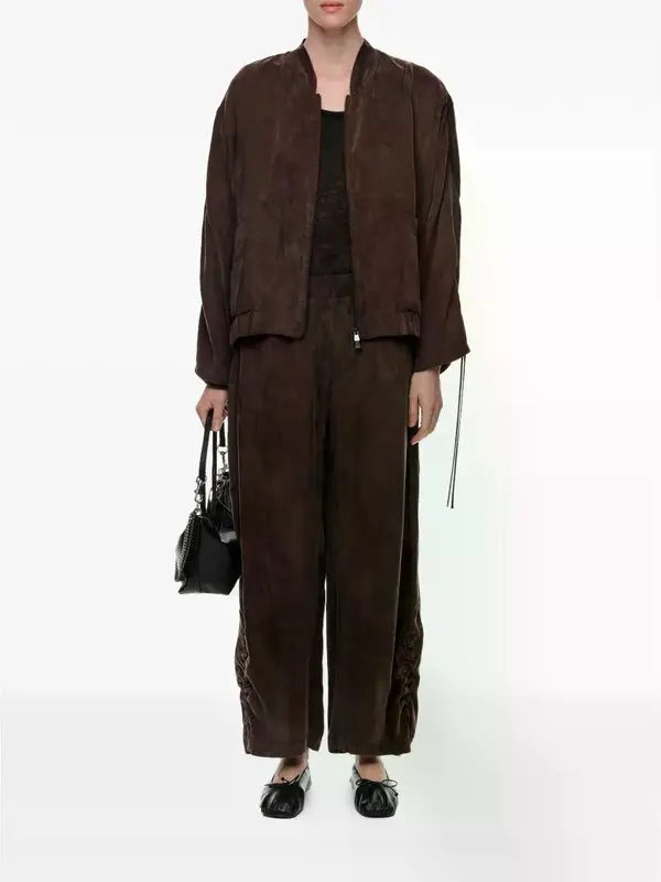 Bimba Y Lola Washed- Ruched Jogger Trousers