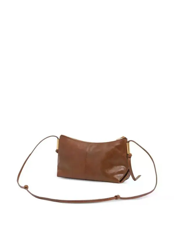 Bimba Y Lola Small Cognac Leather Crossbody Bag