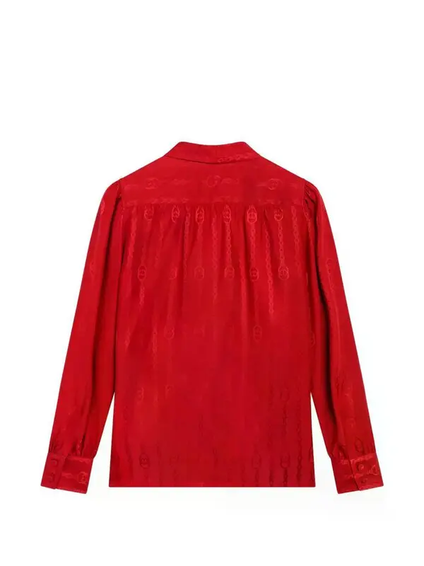 Gucci Interlocking G Chain Silk Shirt