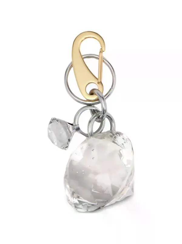 Bimba Y Lola Maxi Crystal Keychain Transparent Resin