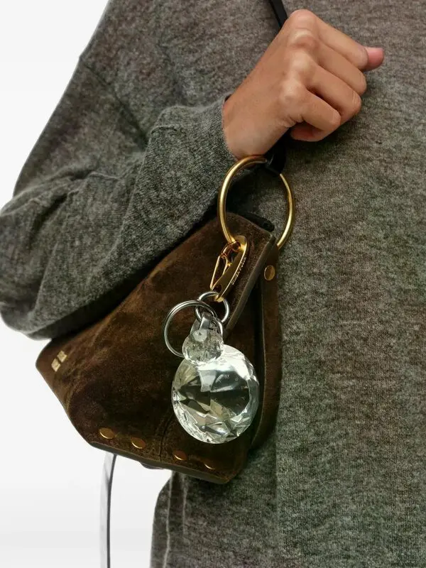 Bimba Y Lola Maxi Crystal Keychain Transparent Resin