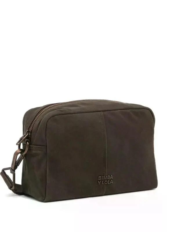Bimba Y Lola Medium Superwax Khaki Crossbody Bag