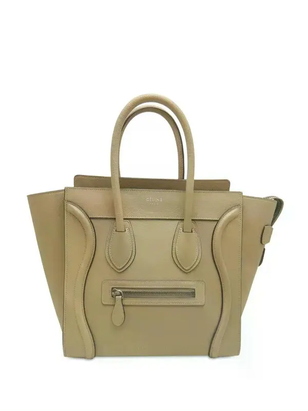 Celine 2014 Micro Leather Luggage Tote Bag