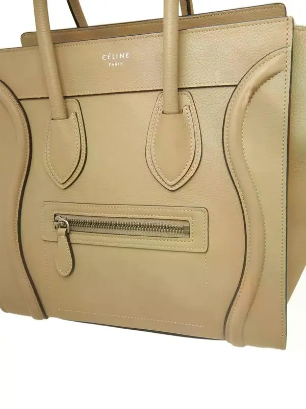 Celine 2014 Micro Leather Luggage Tote Bag