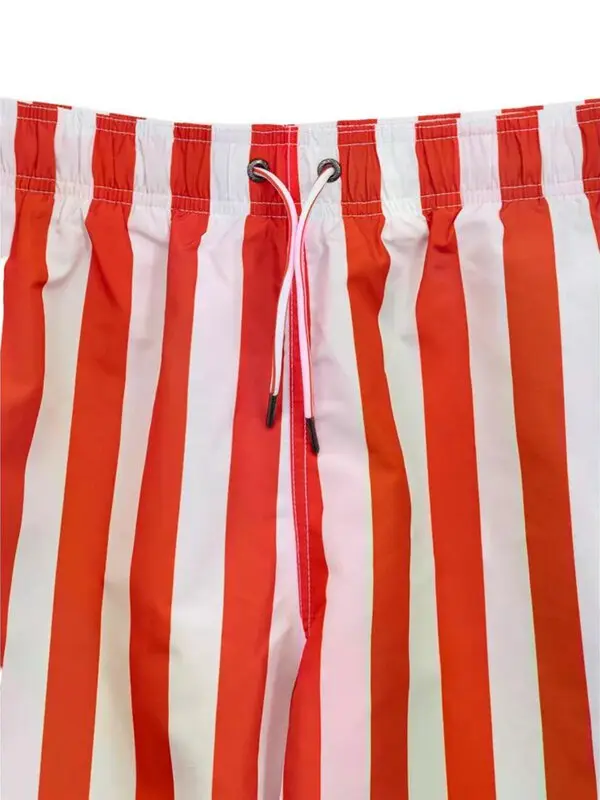 Emporio Armani Striped Drawstring Swim Shorts