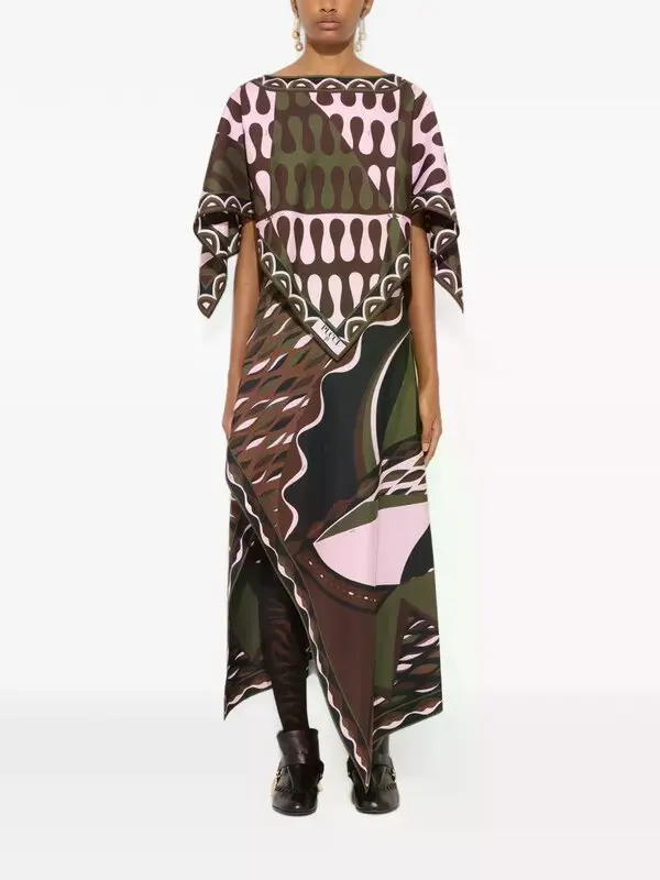 Emilio Pucci Leocorno-print Silk Blouse