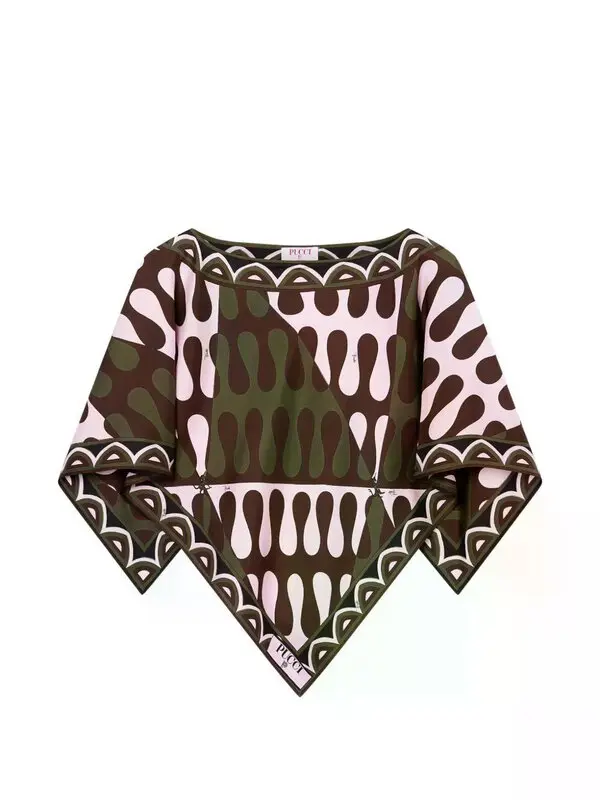 Emilio Pucci Leocorno-print Silk Blouse