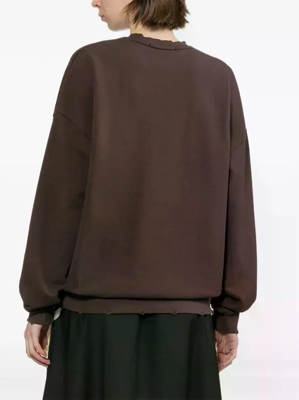 Joshua Sanders Teddy-patch Distressed Sweater