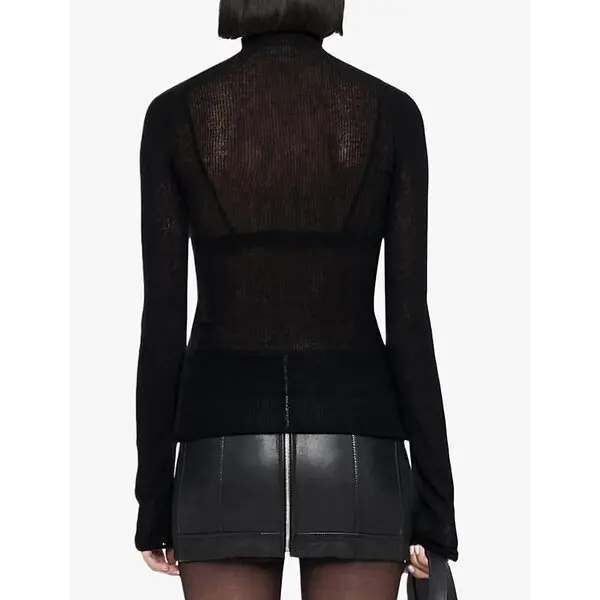 ALLSAINTS Endry Panelled Leather Mini Skirt