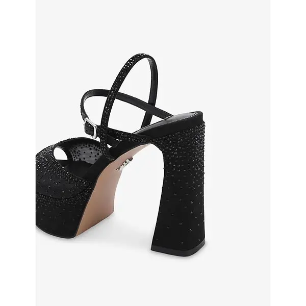 Steve Madden Maricela Heeled Woven Sandals - Black