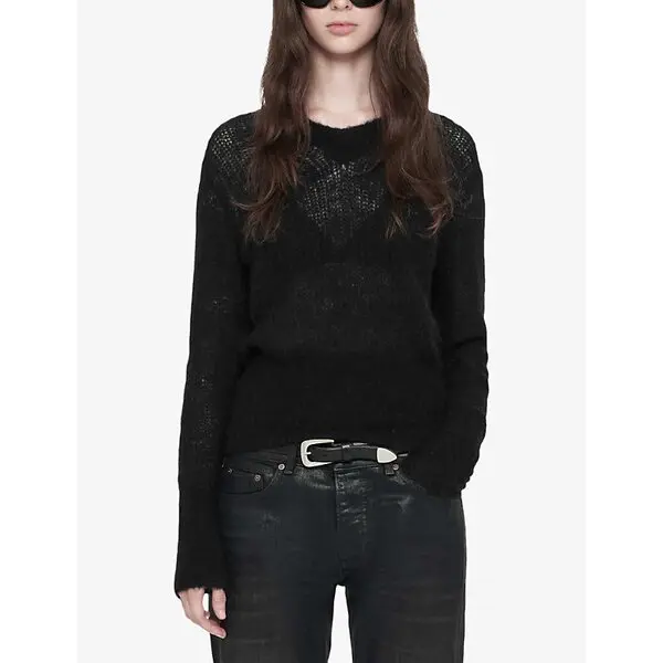 ALLSAINTS Mabel V-neck Knitted Jumper - Black