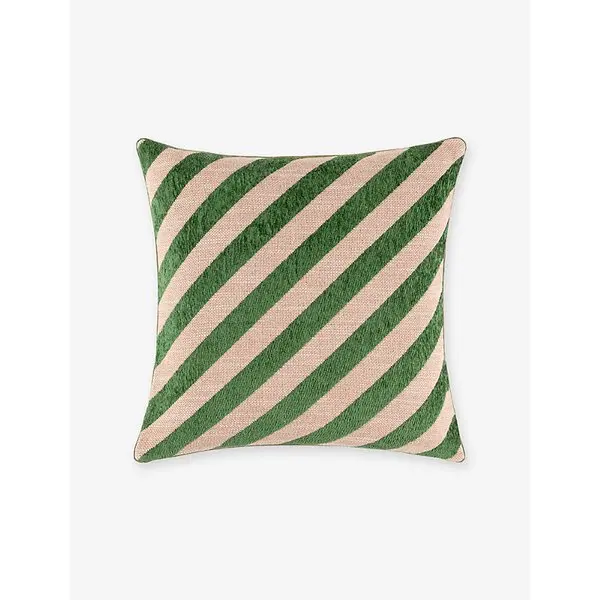 YVES DELORME Calisson Square Linen-blend Cushion Cover