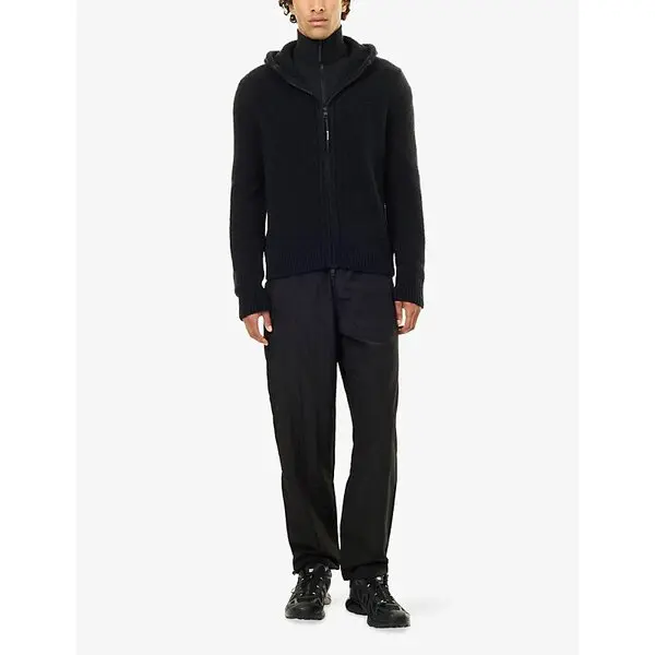 Moncler Bouclé Logo-patch Wool-blend Hoody
