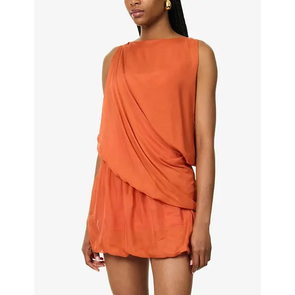 SIR. Arisa Draped Stretch-woven Mini Dress