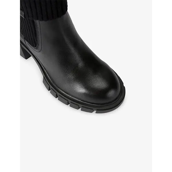 Kurt Geiger Toasty Leather Heeled Ankle Boots