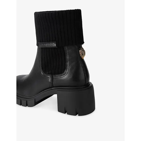 Kurt Geiger Toasty Leather Heeled Ankle Boots
