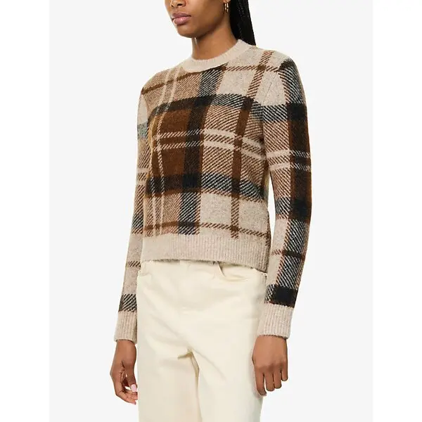 Barbour Glendyn Tartan Knitted Jumper