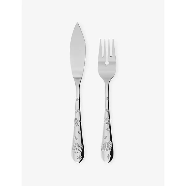 VILLEROY & BOCH Toy's Delight Fish Stainless-steel Cutlery Set - Silver