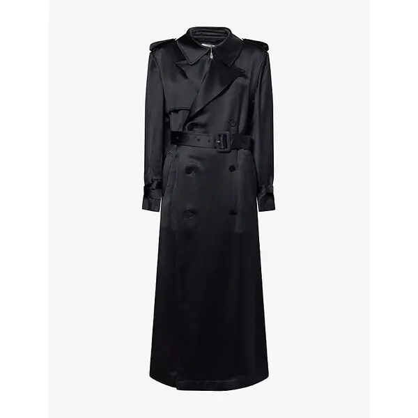 Simkhai Alvida Belted Satin Coat