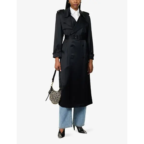 Simkhai Alvida Belted Satin Coat