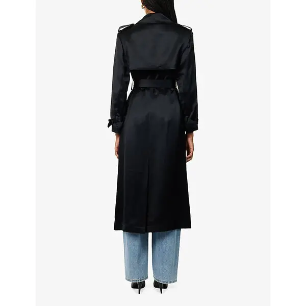 Simkhai Alvida Belted Satin Coat
