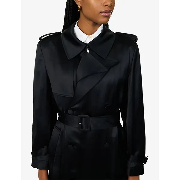 Simkhai Alvida Belted Satin Coat