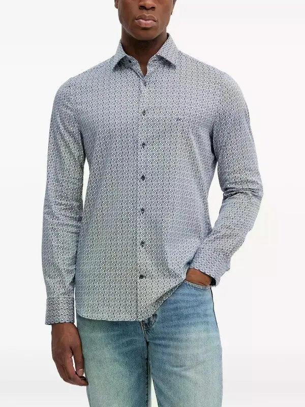 Michael Kors Monogram-print Long-sleeve Shirt