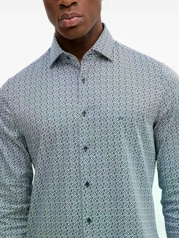 Michael Kors Monogram-print Long-sleeve Shirt