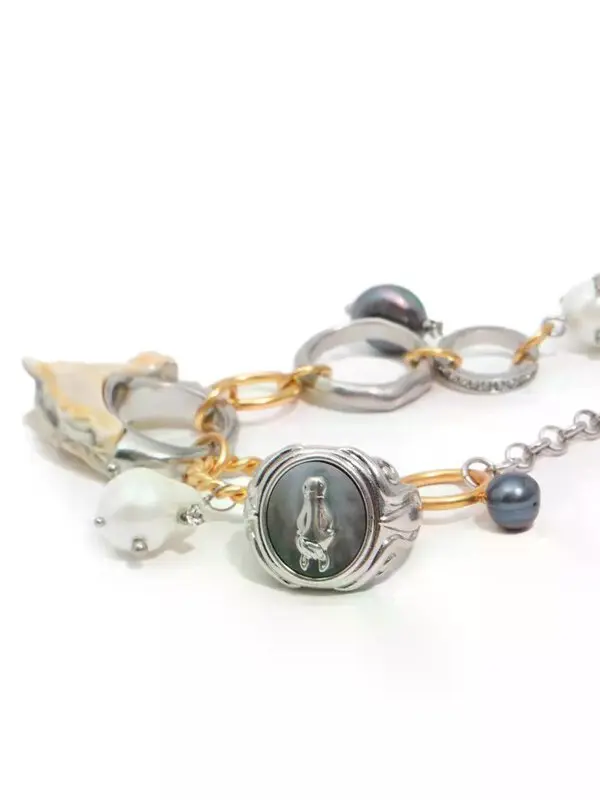 Bimba Y Lola Chain Necklace And Horse Rings