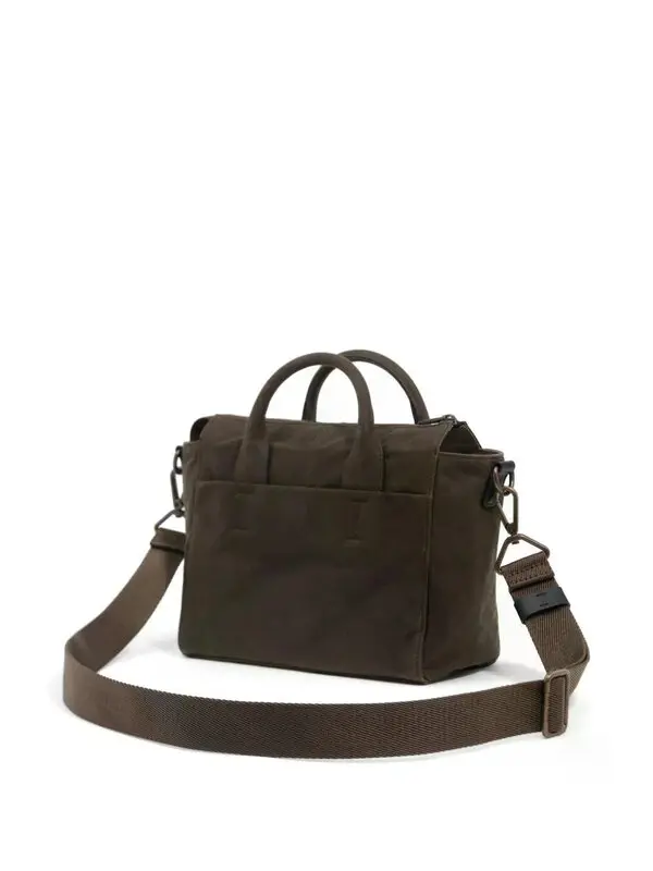 Bimba Y Lola Medium Superwax Khaki Cotton Bowling Bag