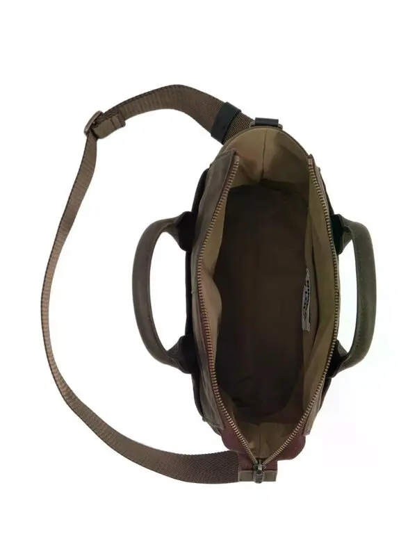 Bimba Y Lola Medium Superwax Khaki Cotton Bowling Bag