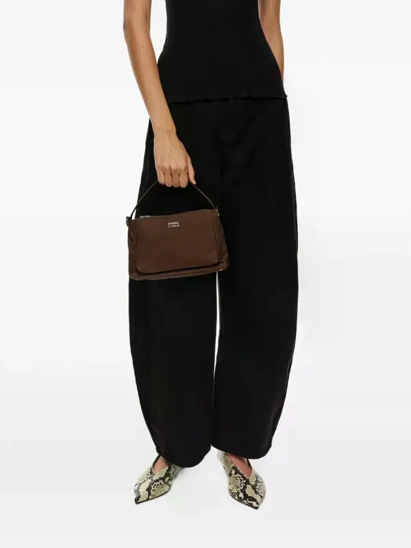 Bimba Y Lola Mini Bag, Dark Khaki Cotton
