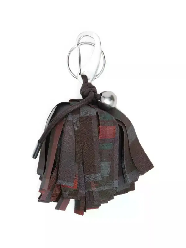 Bimba Y Lola Checked Pompom Keyring