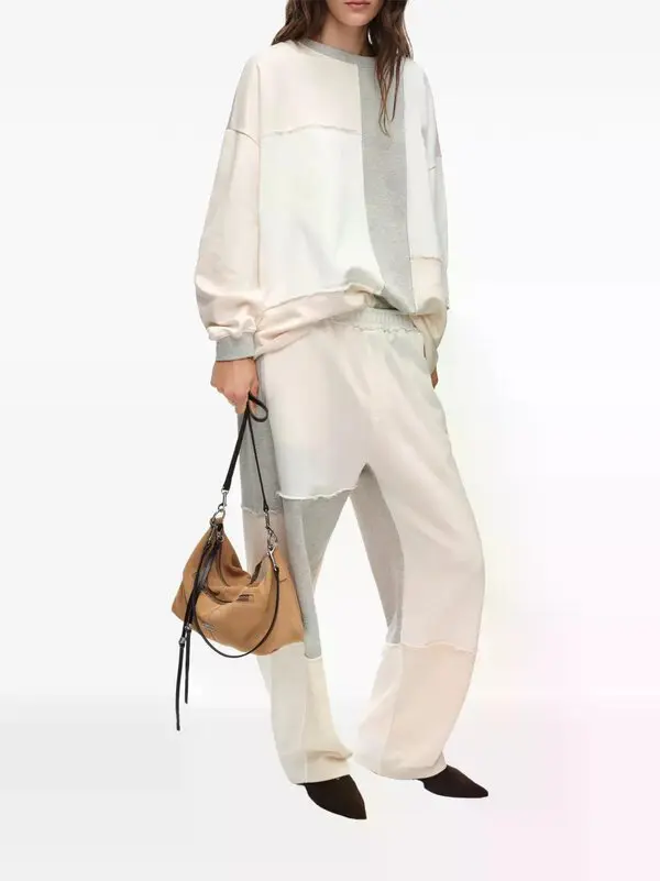 Bimba Y Lola Large Beige Suede Madrid Bag