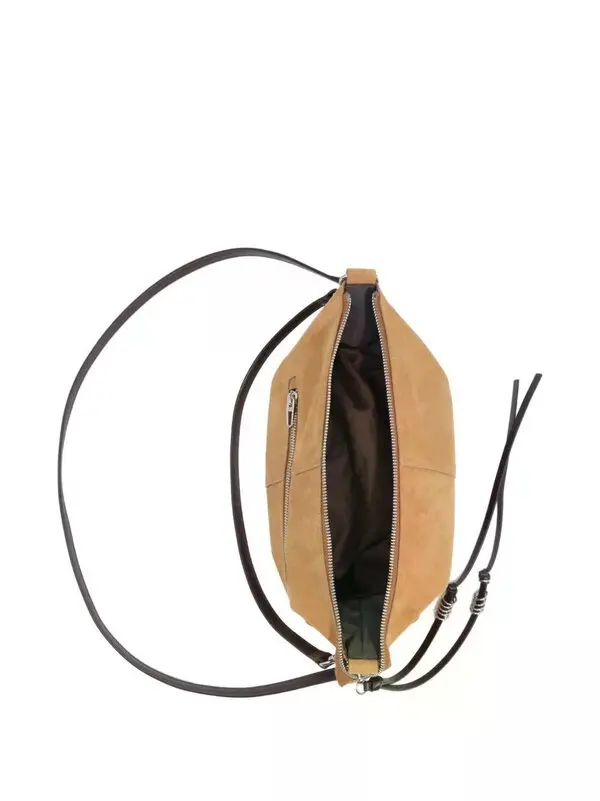 Bimba Y Lola Large Beige Suede Madrid Bag