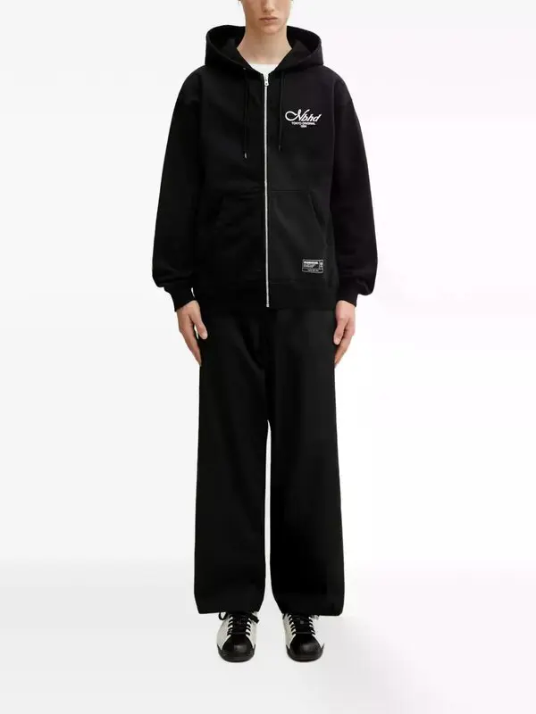 NEIGHBORHOOD Logo-print Zip-up Hoodie