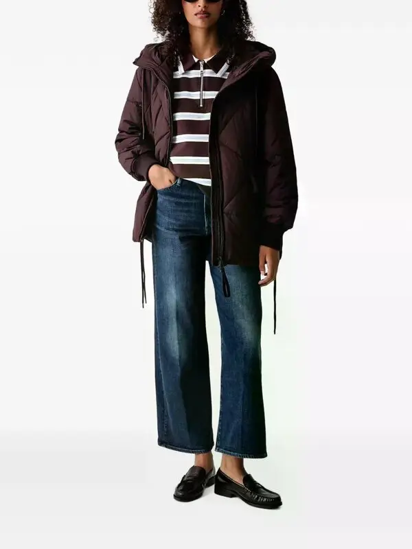 Marc O'polo Striped Quarter-zip Polo Top