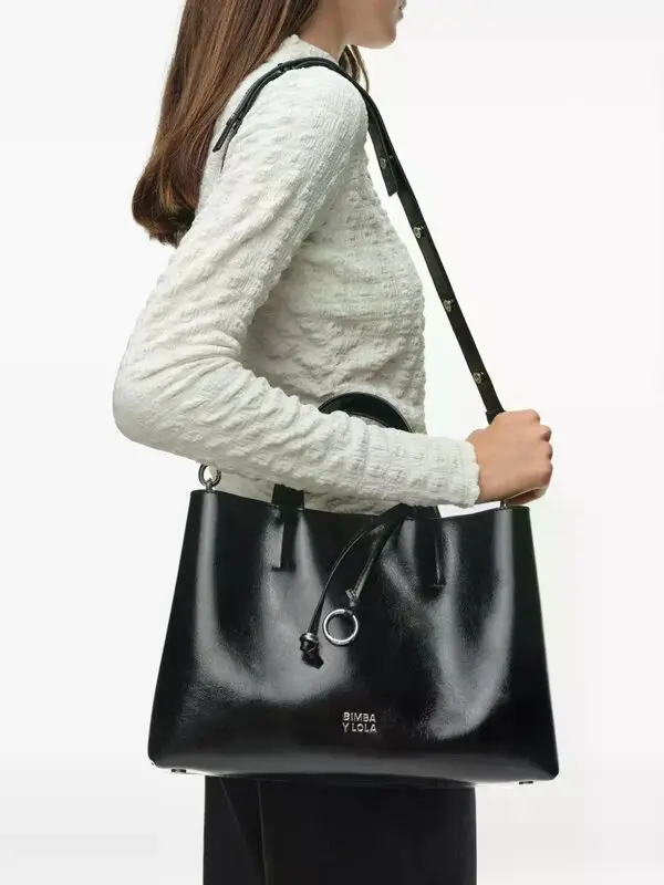 Bimba Y Lola Large Chihuahua Tote Bag Leather