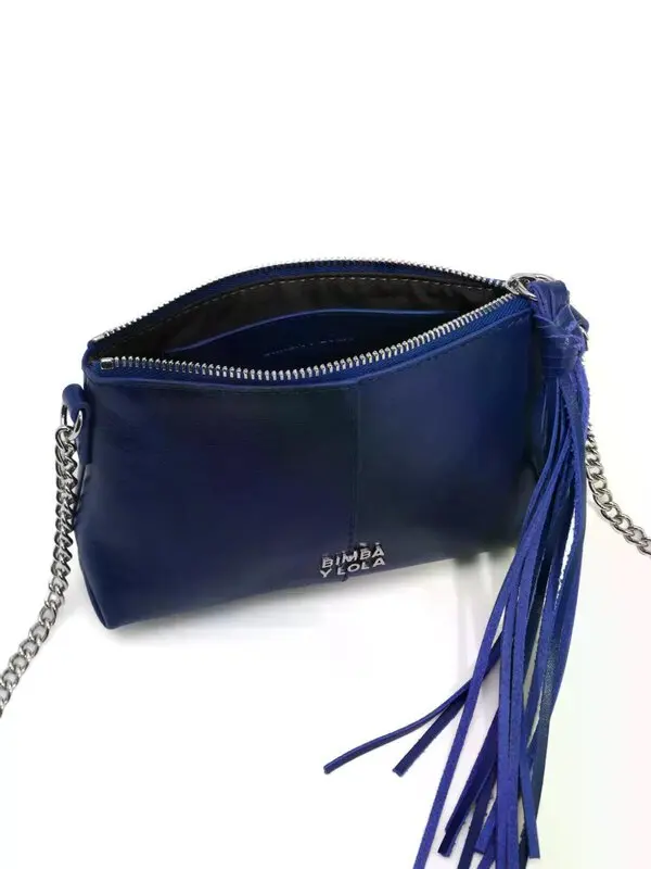 Bimba Y Lola Electric- Fringed Leather Mini Bag