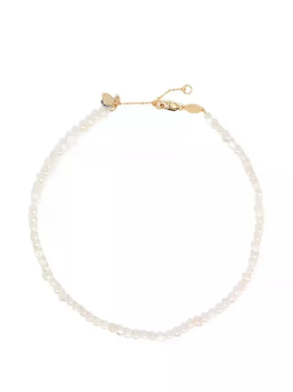 Bimba Y Lola Necklace With Natural-pearls Then Ovate - Gold