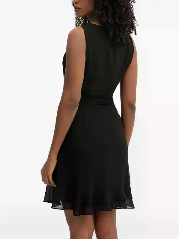 MORGAN Ruffled Wrap-style Mini Dress
