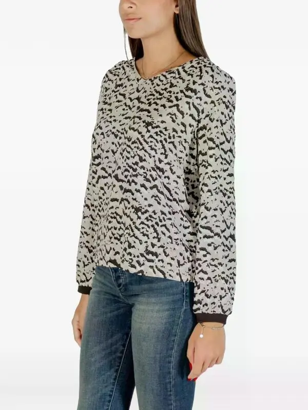 STREET ONE Abstract-print Long-sleeve Blouse