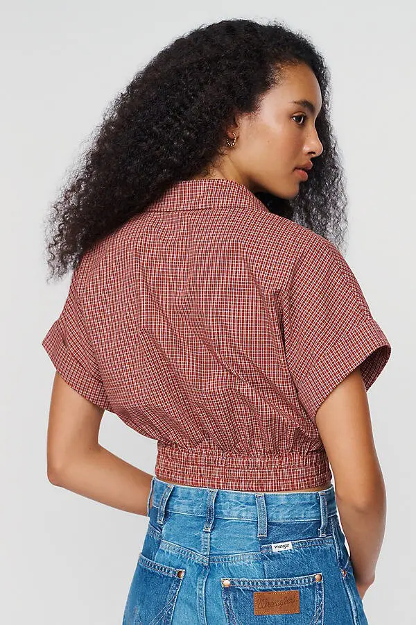 ELODIE Florence Cropped Shirt Top